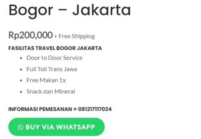 10 Travel Bogor Jakarta Diskon 29% Harga Tiket Jauh Lebih Murah Hari ...