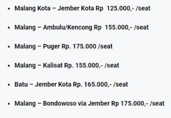 10 Travel Malang Jember Diskon 29% Harga Tiket Jauh Lebih Murah Hari ...